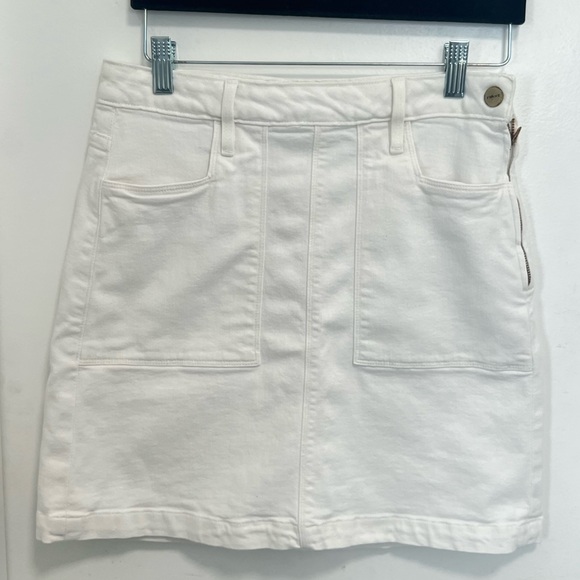 Frame Denim | Skirts | Frame Womendenim White Mini Pencil Skirt | Poshmark
